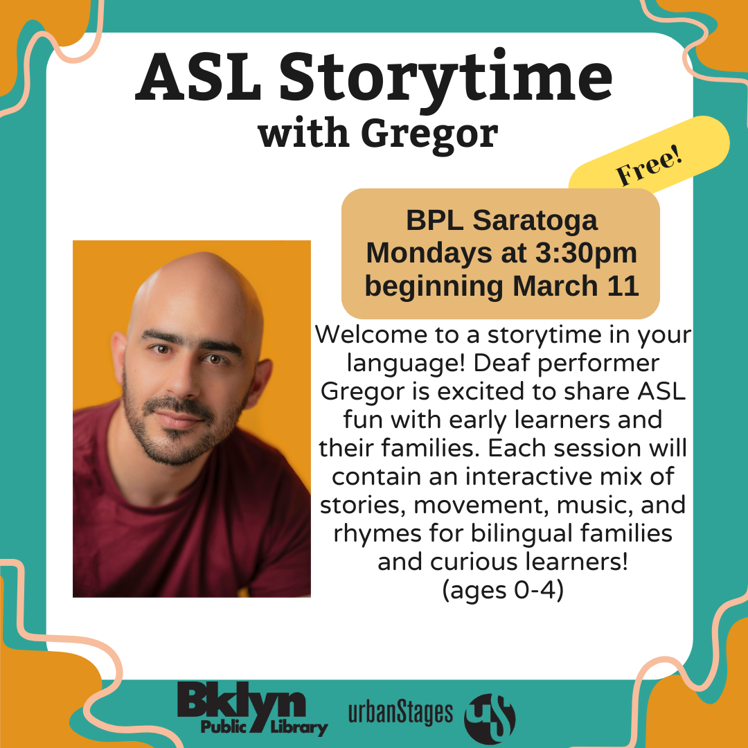 ASL Storytime with Gregor | Brooklyn Public Library
