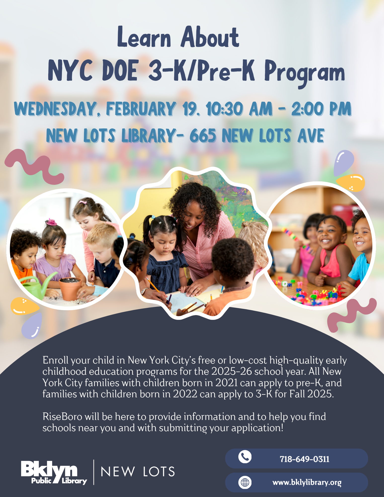 Learn About: NYC DOE 3-K/Pre-K Program | Brooklyn Public Library