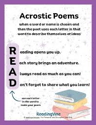 Grab & Go Poetry Kit: Poetry in April: Create your own Acrostic Poem ...