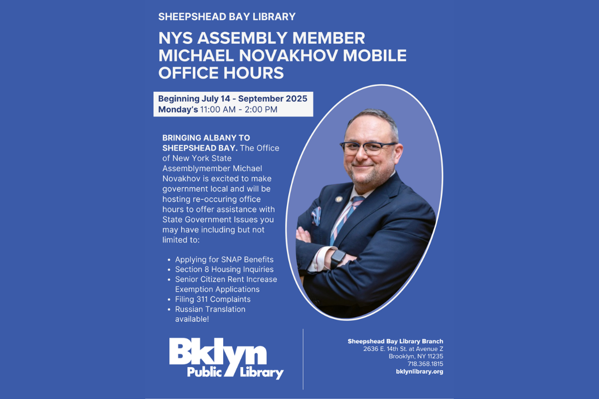Assembly Member Novakhov Mobile Office Hours - Summer/Fall 2025 ...
