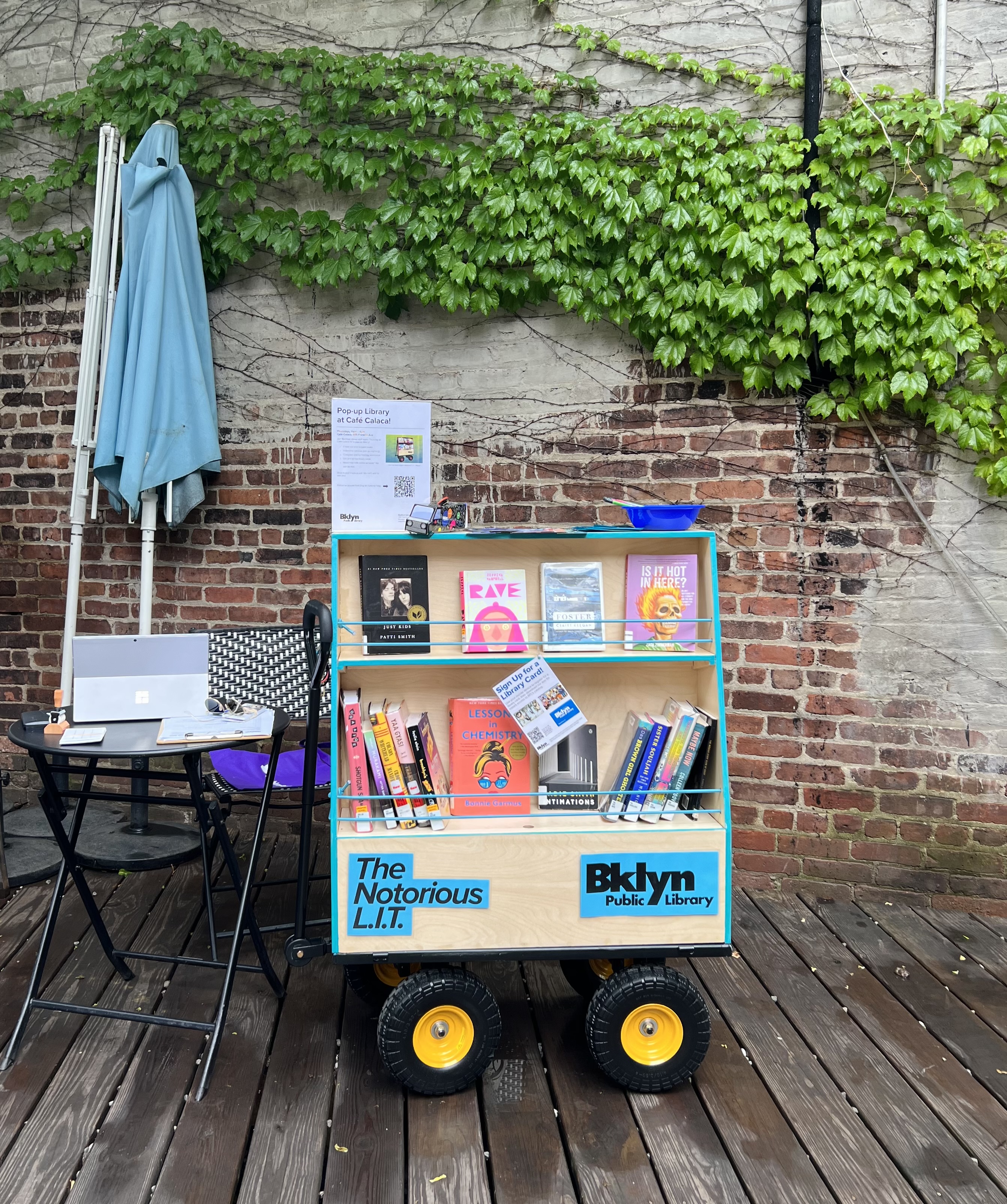 Pop-up Library at Café Calaca | Brooklyn Public Library
