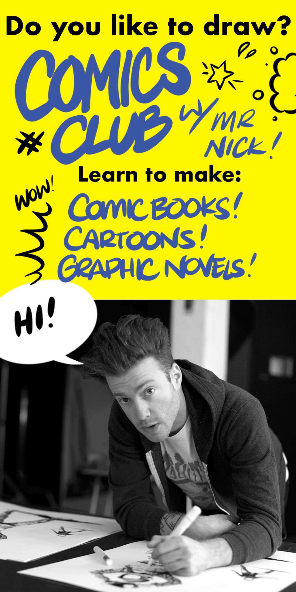 Comic Book Drawing Class with Mr. Nick | Brooklyn Public Library