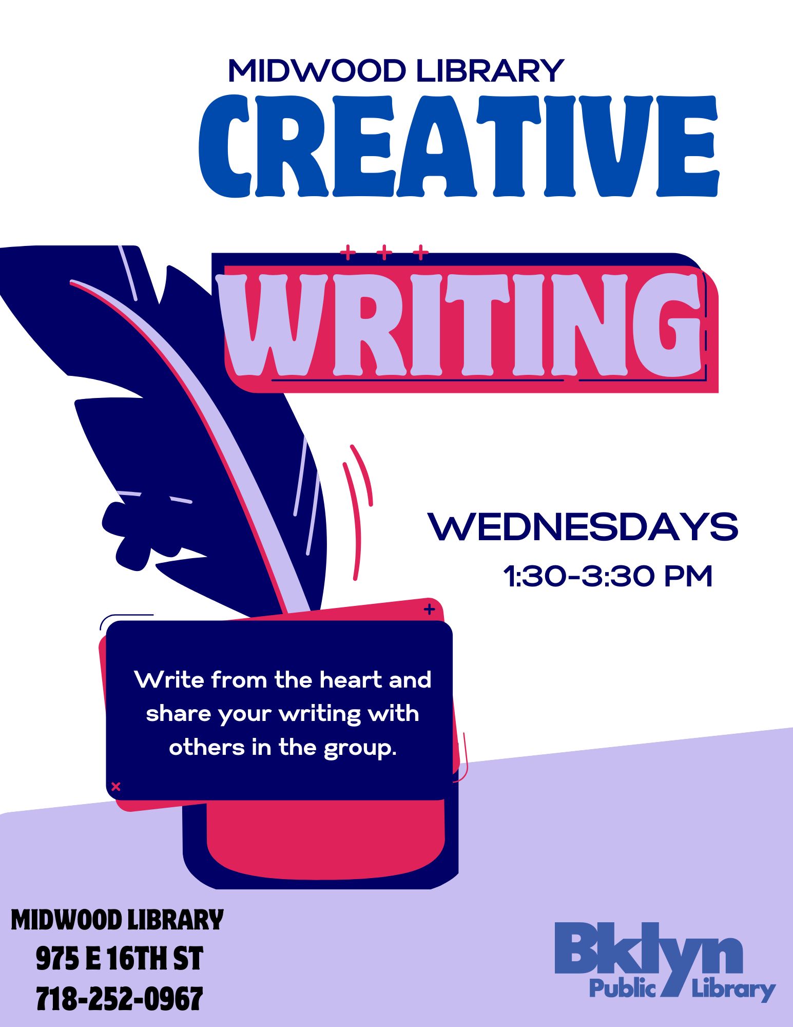 Creative Writing for Adults | Brooklyn Public Library