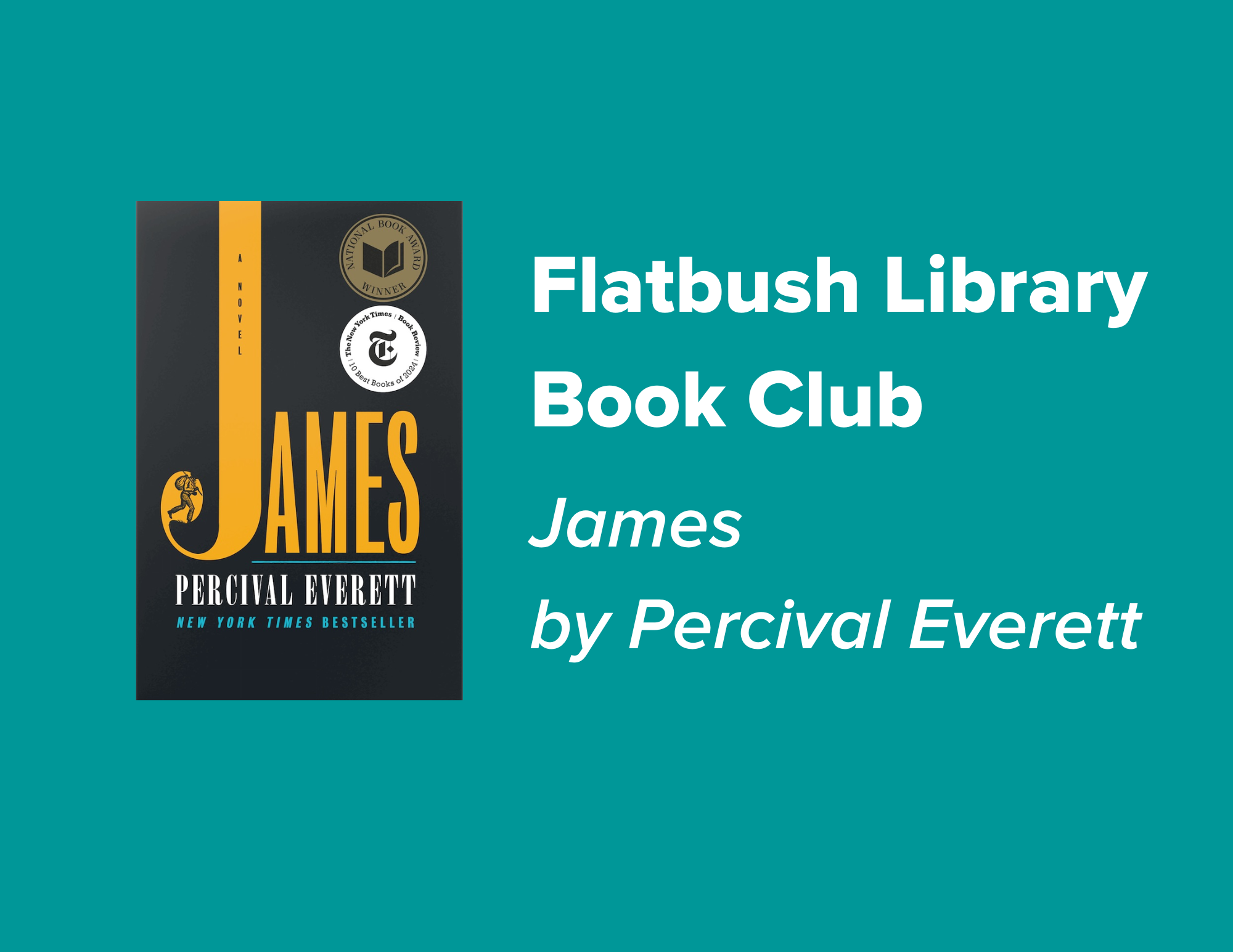 Flatbush Library Book Club: James | Brooklyn Public Library