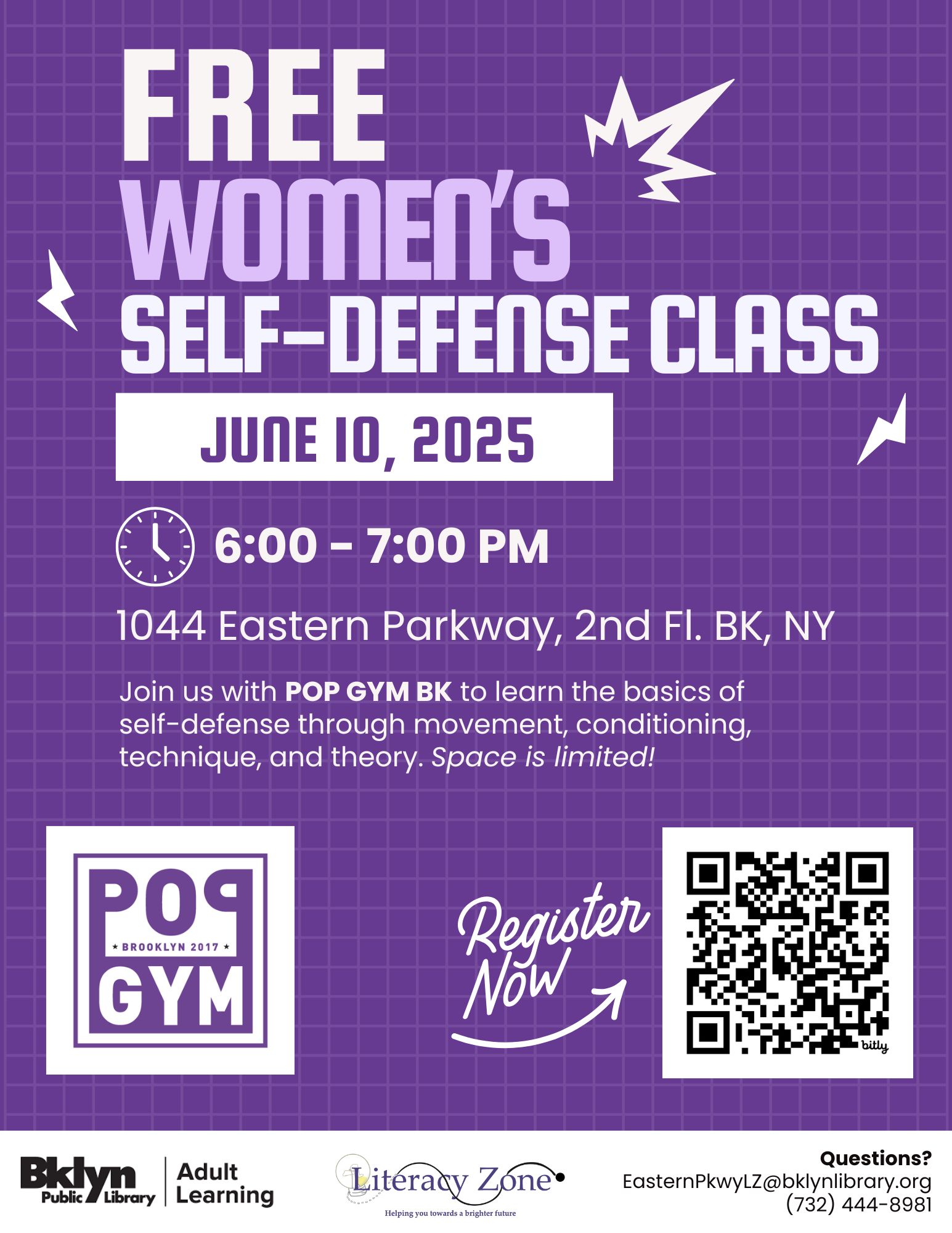 Free Women's Self-Defense Class | Brooklyn Public Library