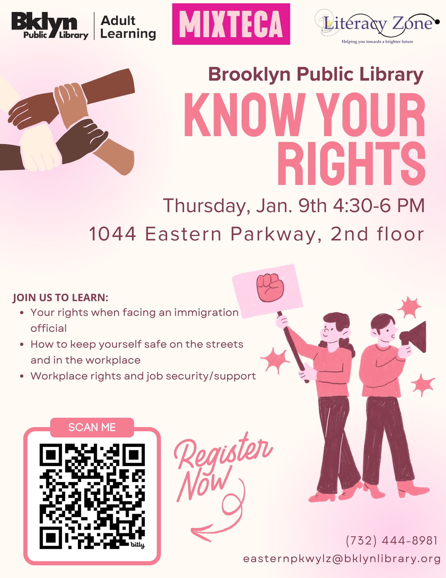 Know Your Rights Workshop (English & Spanish) | Brooklyn Public Library
