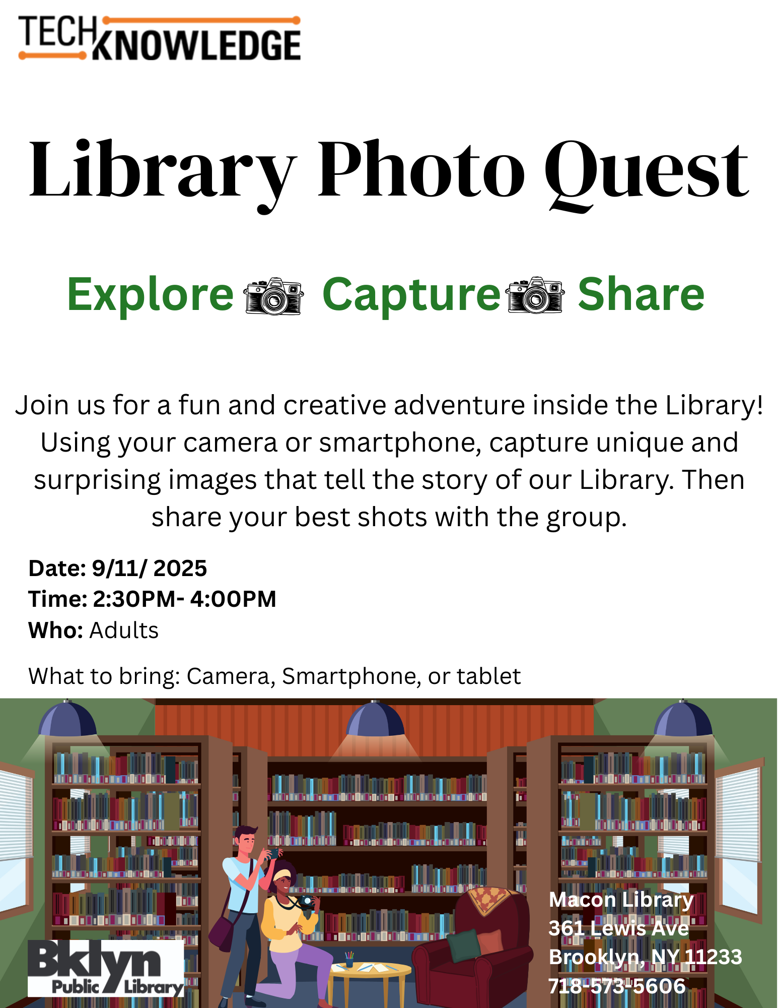 Library Photo Quest: Capturing Stories in Still Frames | Brooklyn ...