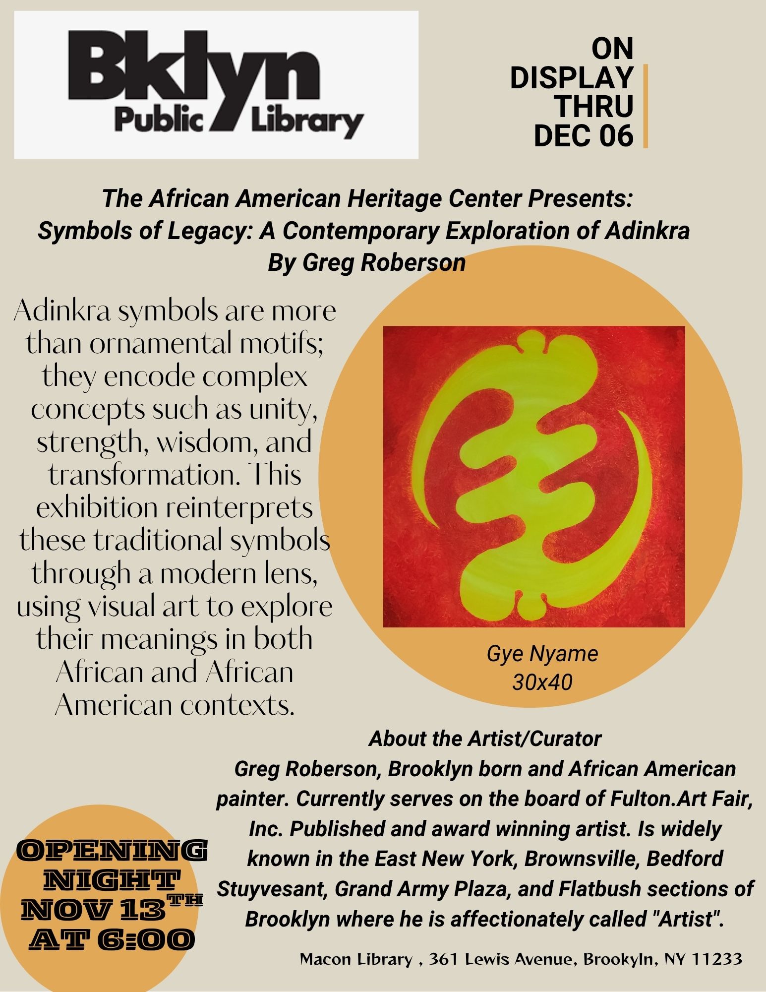 The African American Heritage Center Presents: Adinkra Printing ...