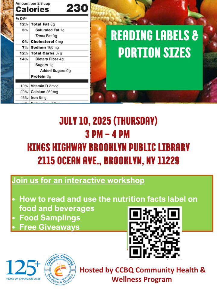 Reading Nutrition Labels | Brooklyn Public Library