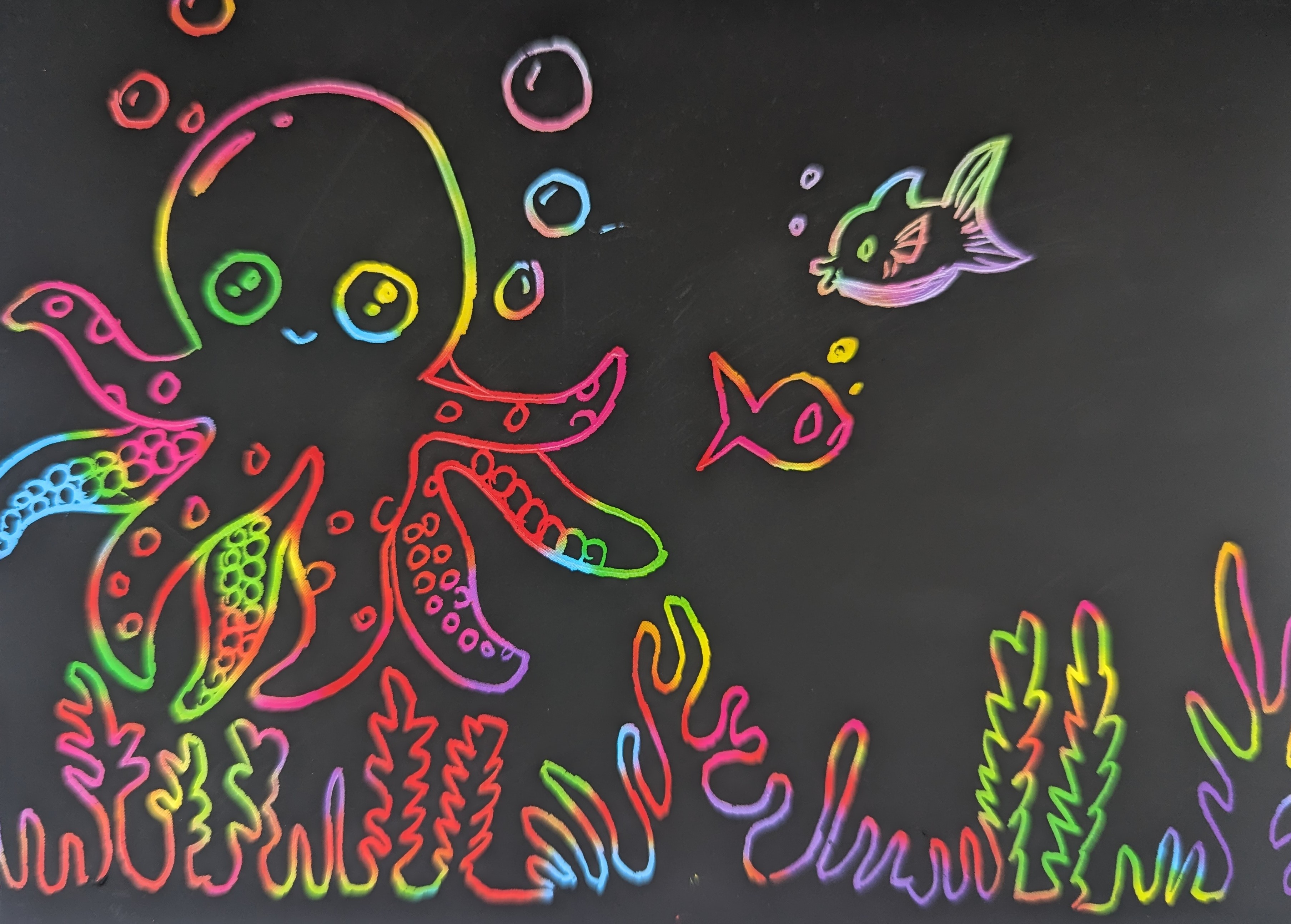 Grab & Go Craft Kit: Colors of the Ocean - Scratch Art project ...