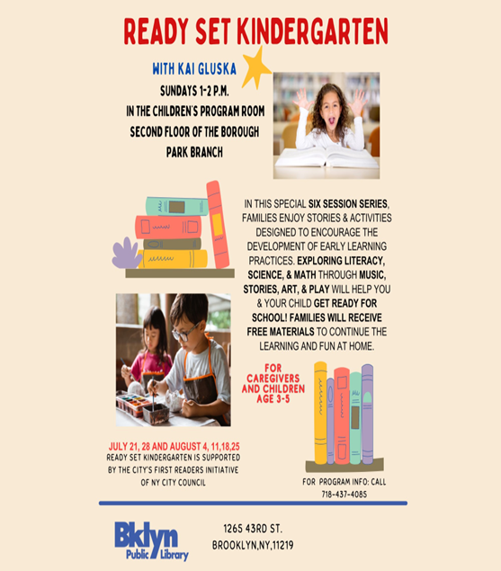 Ready Set Kindergarten | Brooklyn Public Library