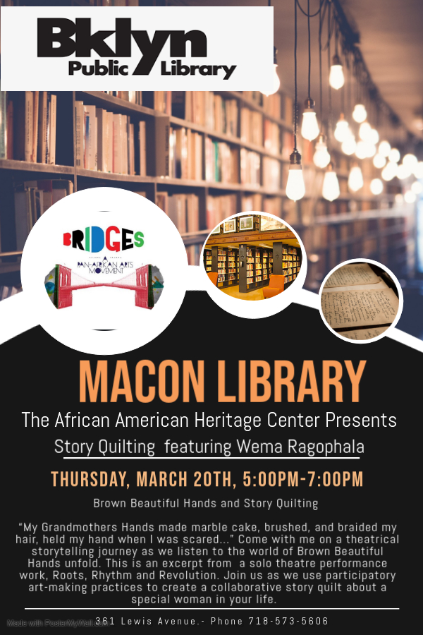 Brown Beautiful Hands and Story Quilting | Brooklyn Public Library