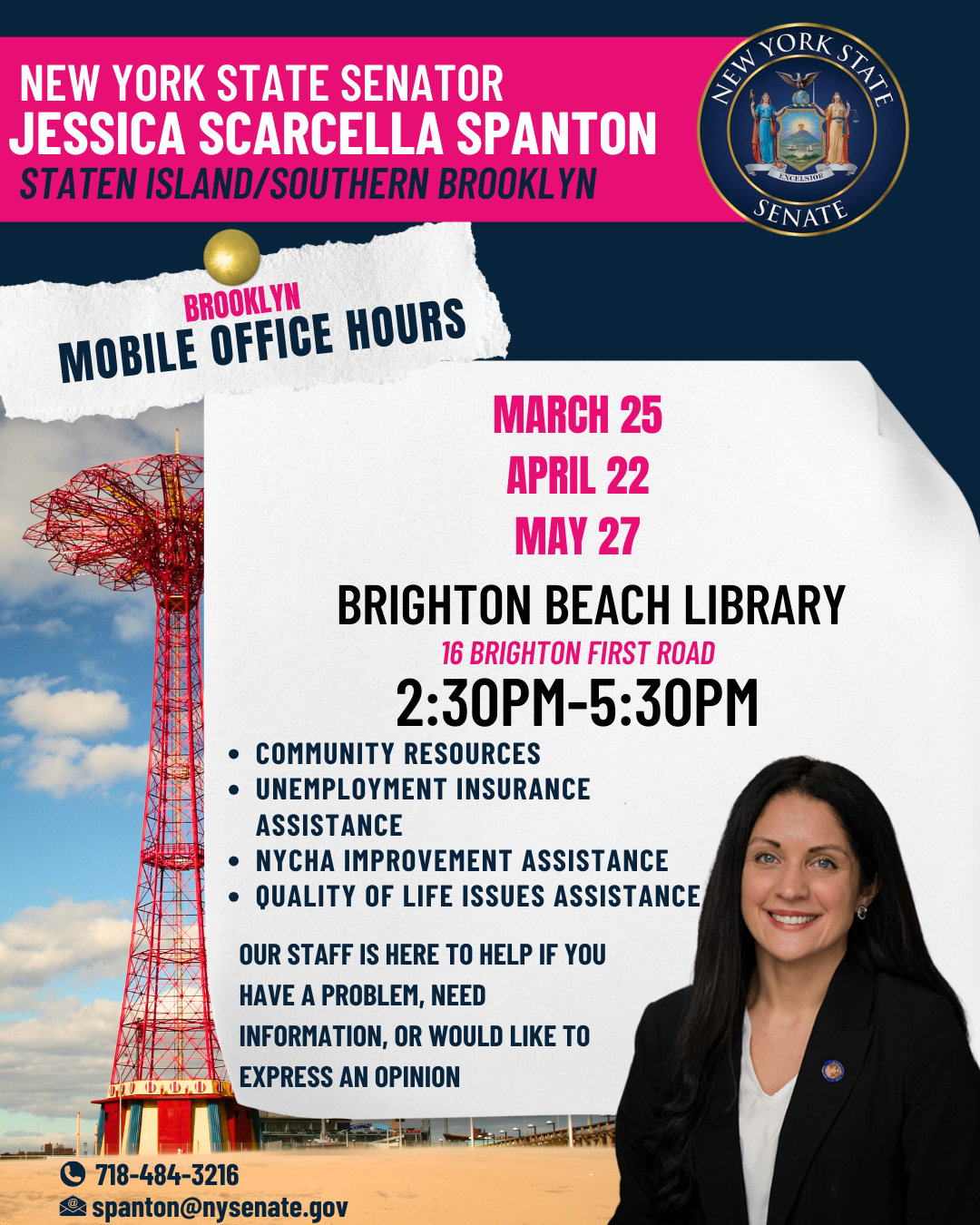 Mobile Office Hours for State Senator Jessica Scarcella Spanton ...