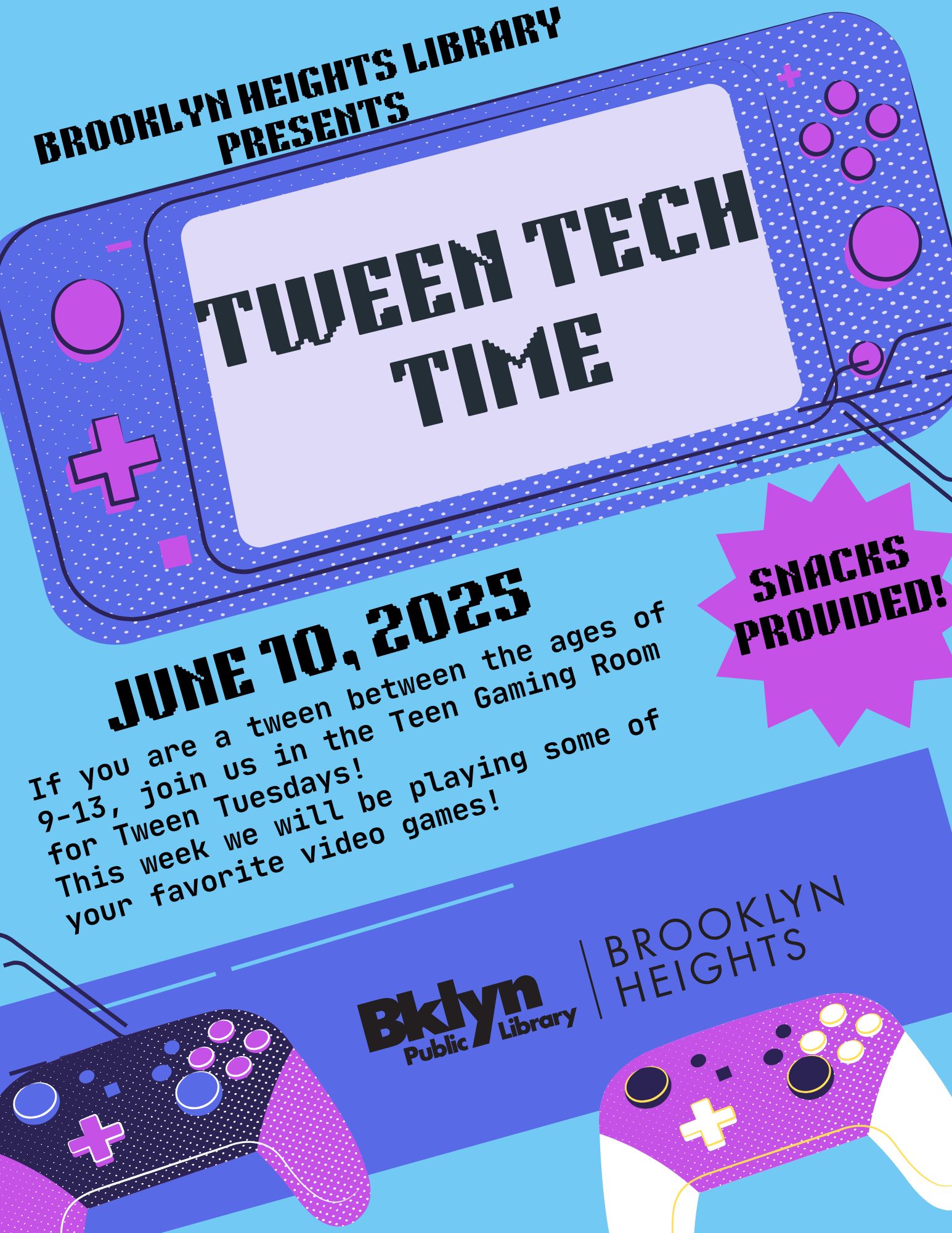 Tween Tech Time | Brooklyn Public Library