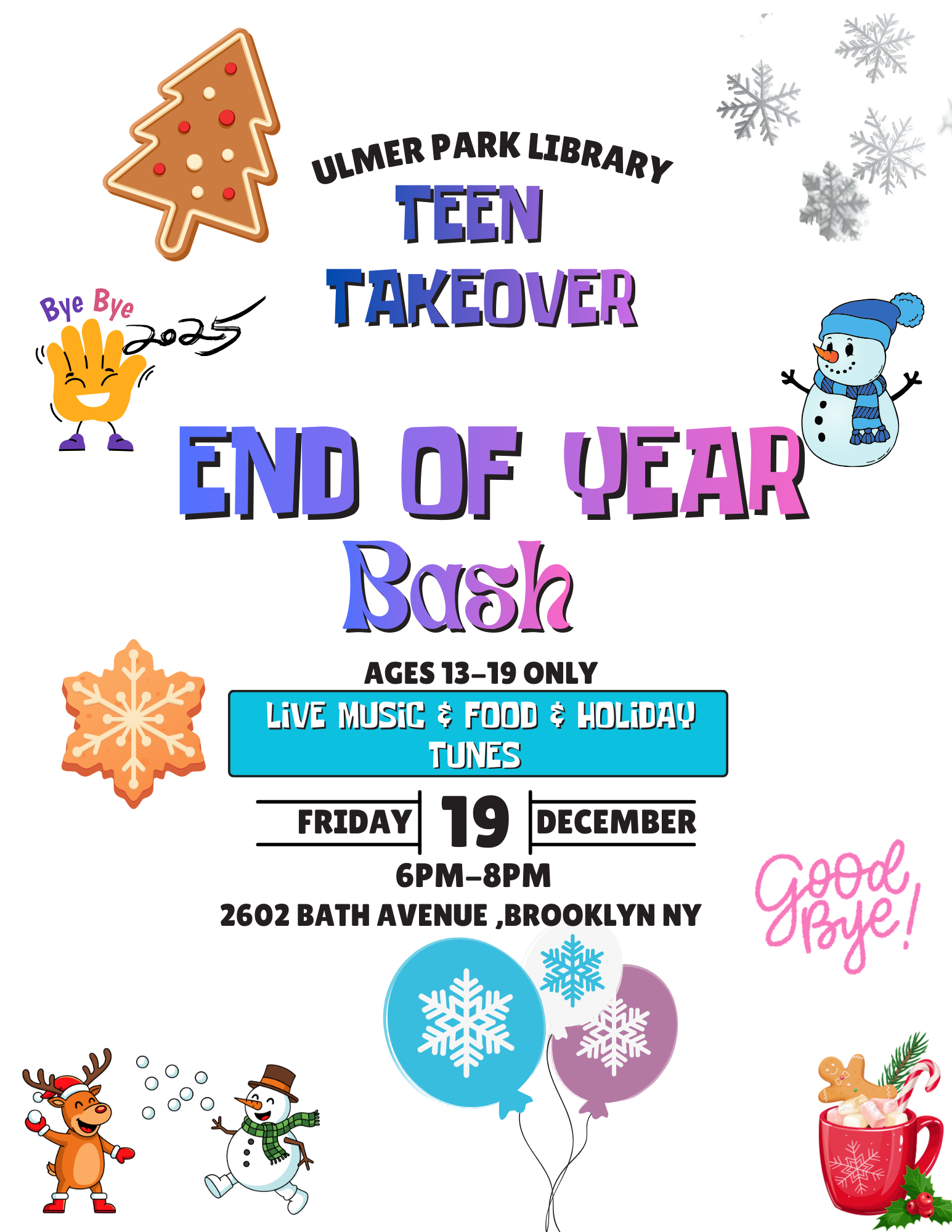 Teen Takeover: End of year bash | Brooklyn Public Library
