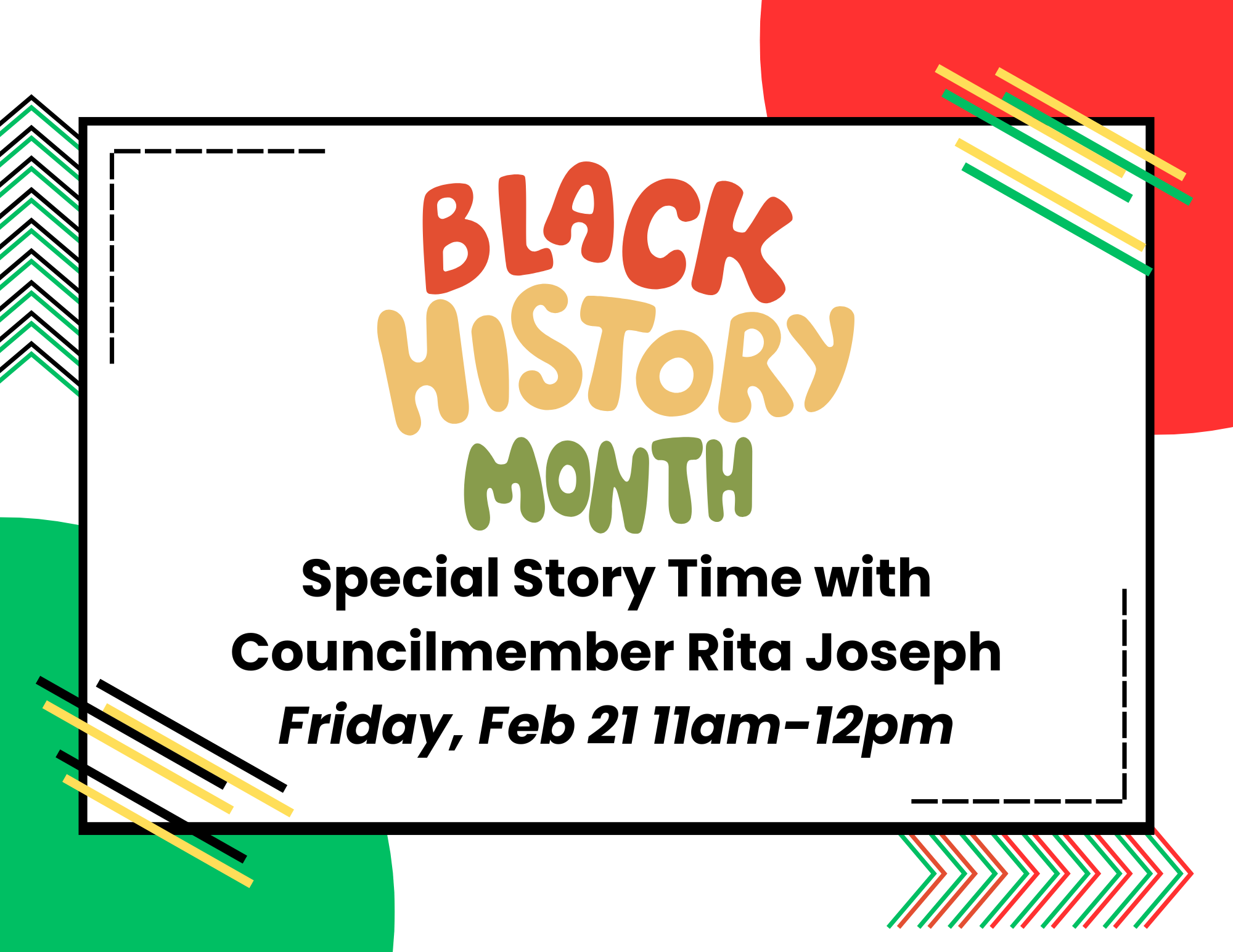 Black History Month Story Time With Councilwoman Rita Joseph | Brooklyn ...