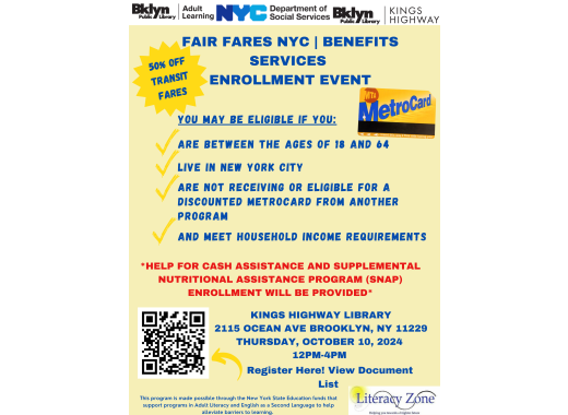 Reduced Metro Cards with Fair Fares | Brooklyn Public Library