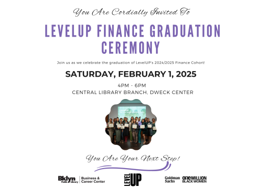 LevelUP Finance Cohort Closing Ceremony | Brooklyn Public Library