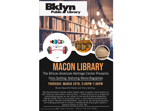 Brown Beautiful Hands and Story Quilting | Brooklyn Public Library