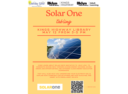 Solar One Electricity Bill Tabling | Brooklyn Public Library
