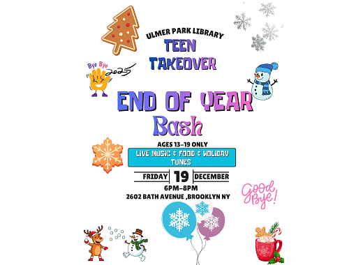 Teen Takeover: End of year bash | Brooklyn Public Library